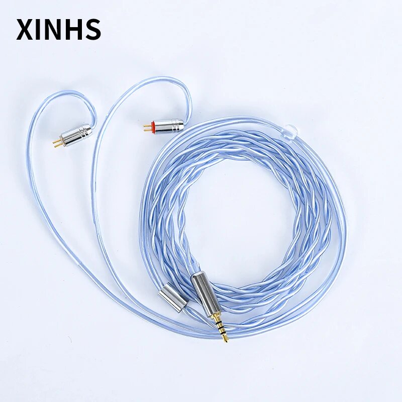 XINHS кабель для наушников 2-ядерный, QDC, синий