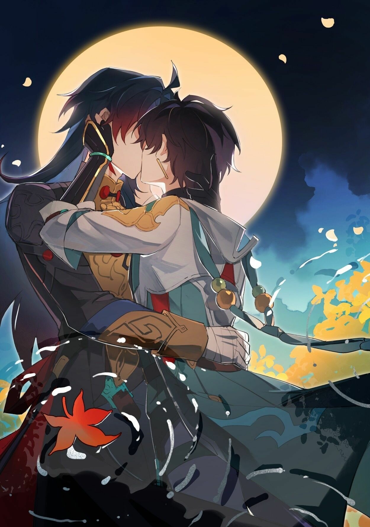 Алмазная Картина "Honkai Impact: Starry Sky Railway Blades and Danhen" 30х40 См Алмазная Вышивка / Картина Стразами Подарков