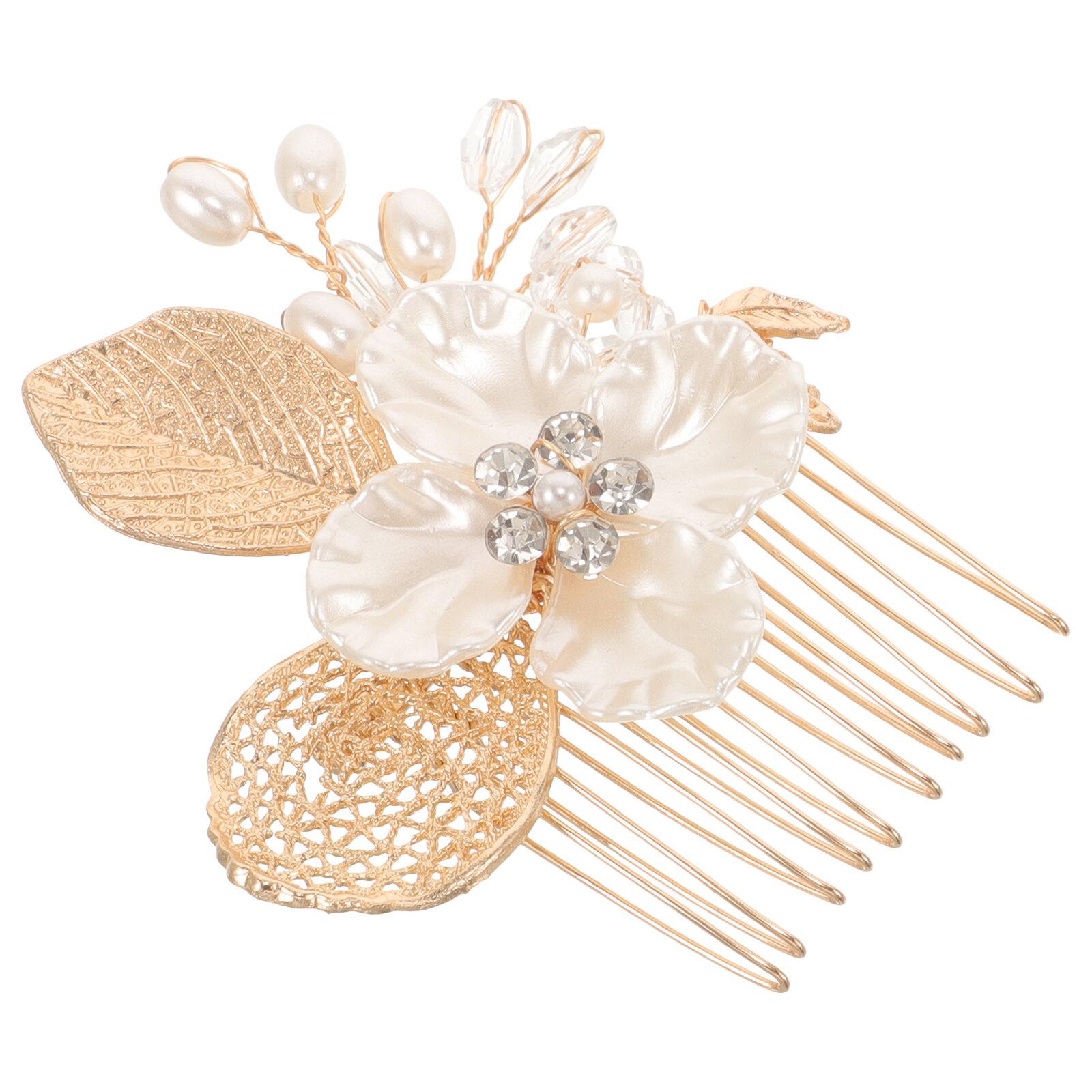 Гребень для волос с золотой фольгой, свадебное украшение для головы, украшение для волос (золотое)