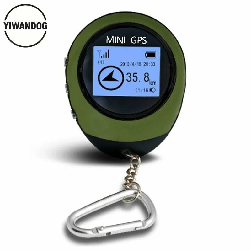 Mini GPS возвращатель PG03, память на 16 точек, отображение даты, времени, скорости, высоты и координат