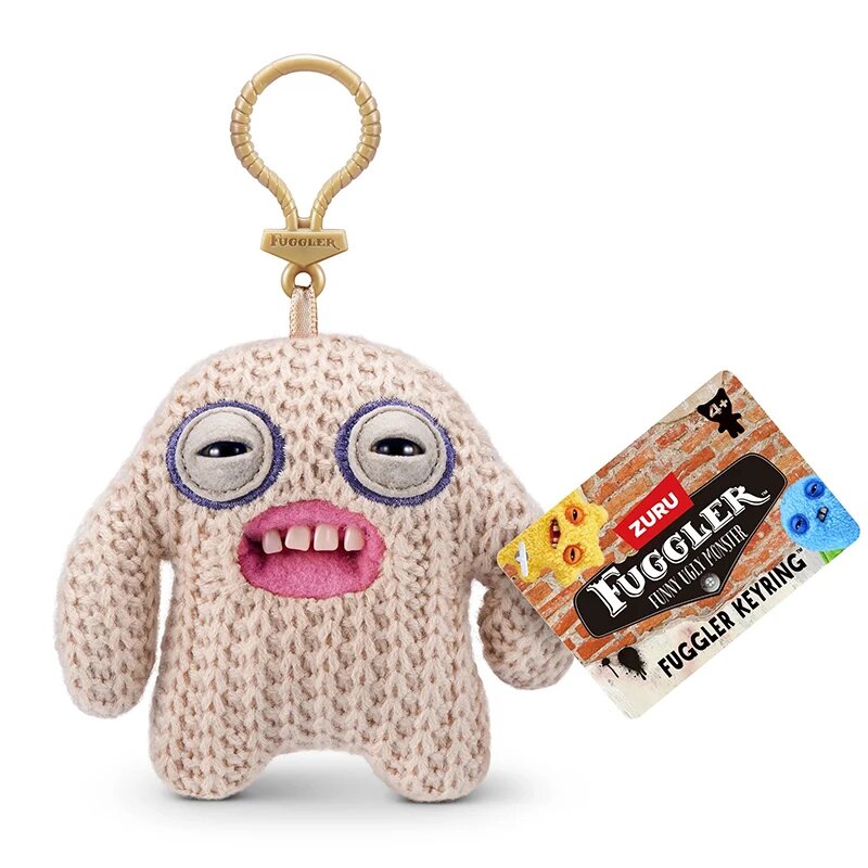 Оригинальные плюшевые брелоки Fuggler Ugly Monsters: забавные зубастые монстры, мягкие игрушки-подвески для сумок, коллекционные подарки