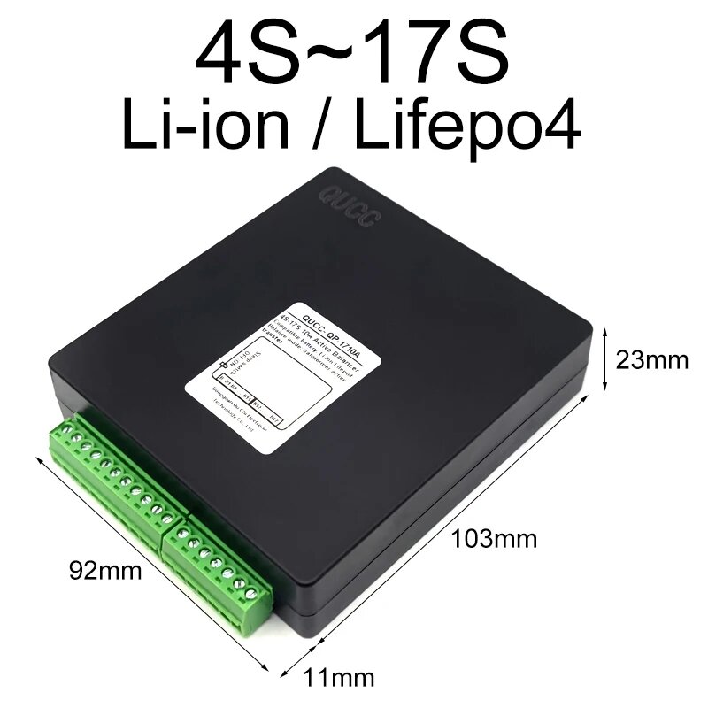 Активный балансировщик QUCC 4S-17S Li-ion/LiFePO4