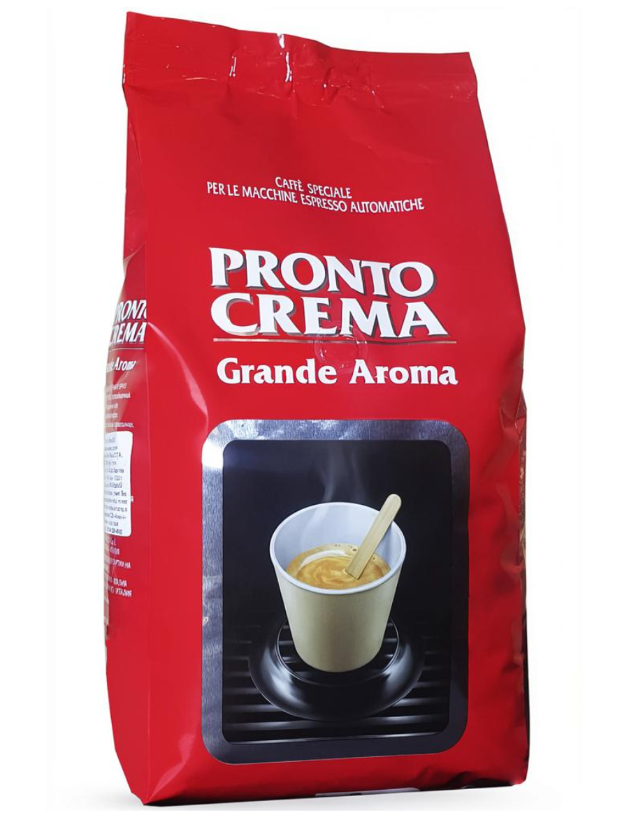 Pronto Crema Grande Aroma кофе в зернах 1 кг пакет с клапаном