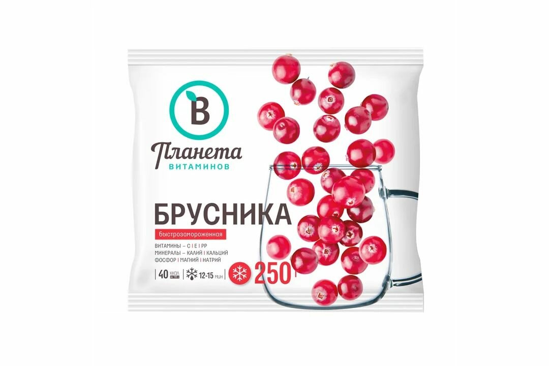 Брусника 250гр. Планета Витаминов