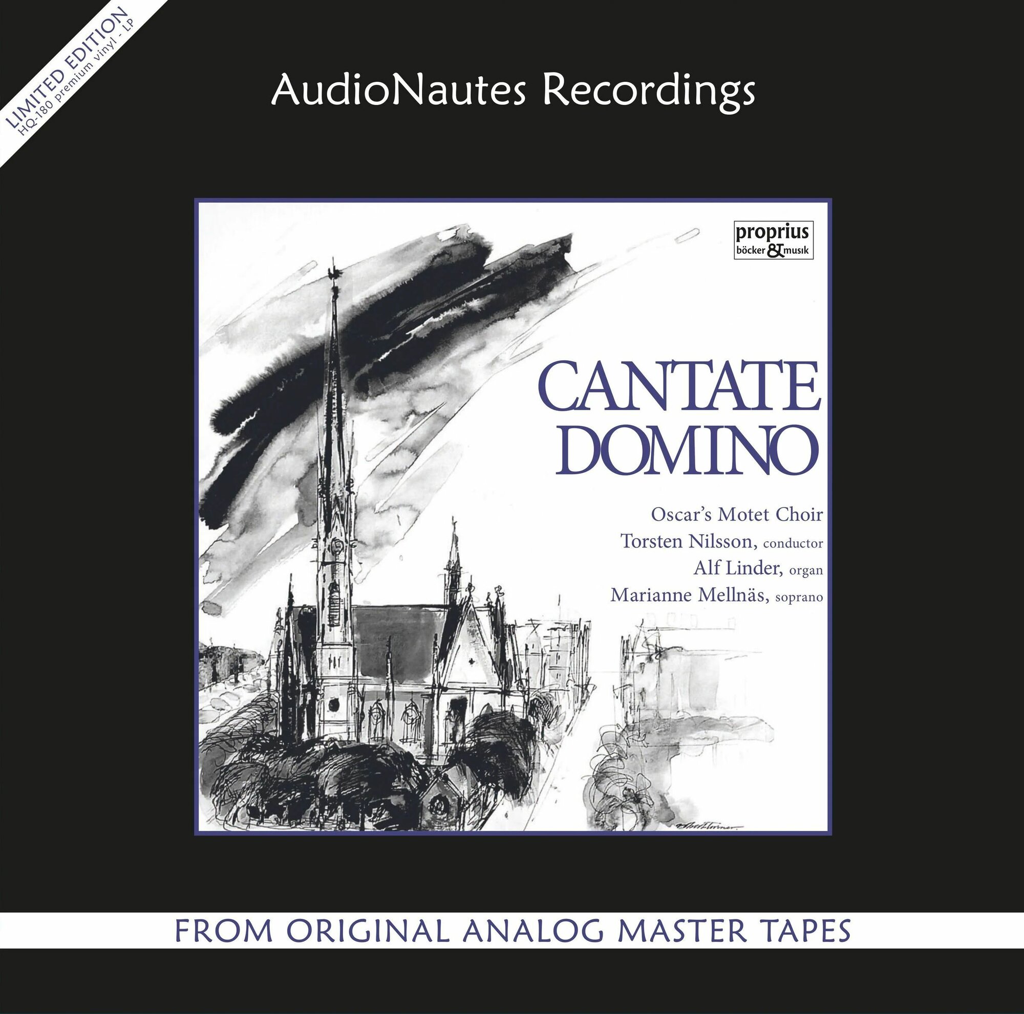 Torsten Nilsson - Cantate Domino (Analogue) (LP), 2025, AudioNautes, Black, Limited Edition, Фирменная виниловая пластинка