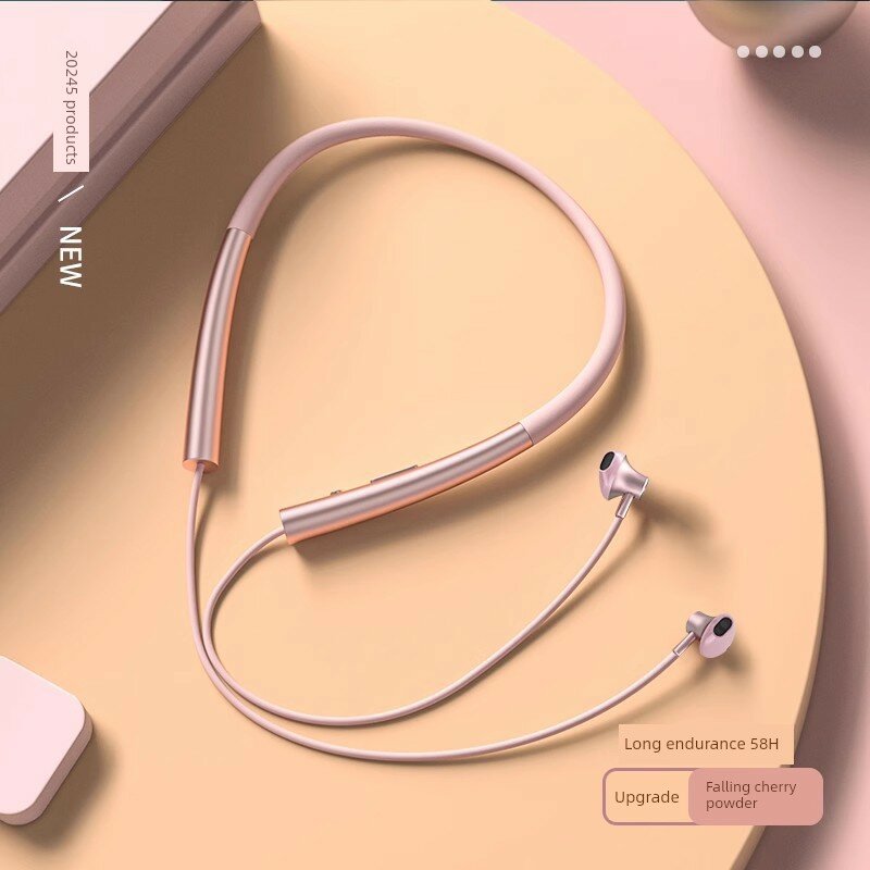 Новые наушники Xiaomi 13/12 Pro/Civi3 совместимые с шейным ремнем беспроводные Bluetooth розовые