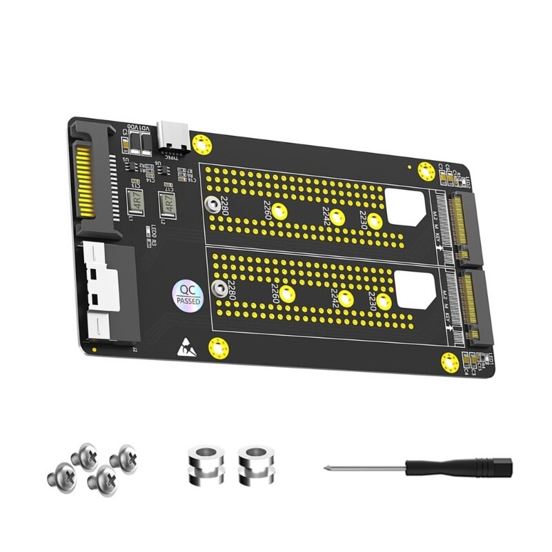 2 Адаптера M.2 NVME к SFF8654 8i, материнские платы с блоком питания Type C Поддерживают PCIe Bifurcation M.2 SSD Risers Card