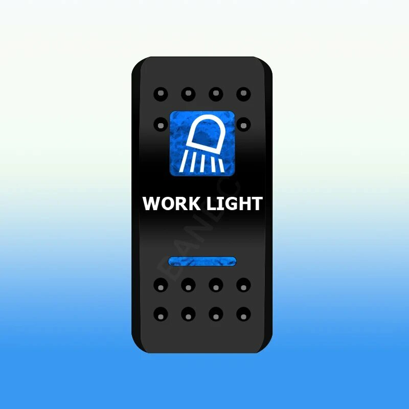 Кулисный переключатель Work Lights, синий светодиод