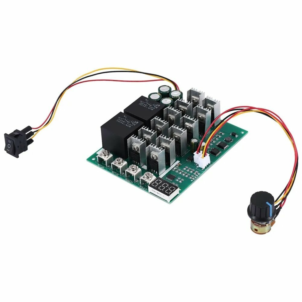 DC 10-55V 12V 24V 36V 48V 55V 100A Контроллер скорости двигателя PWM HHO RC
