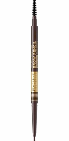 Карандаш для бровей Eveline Cosmetics Micro Precise, оттенок 03 темный коричневый, 4 г