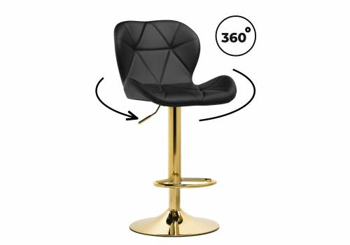 Стул барный Woodville Trio black / gold