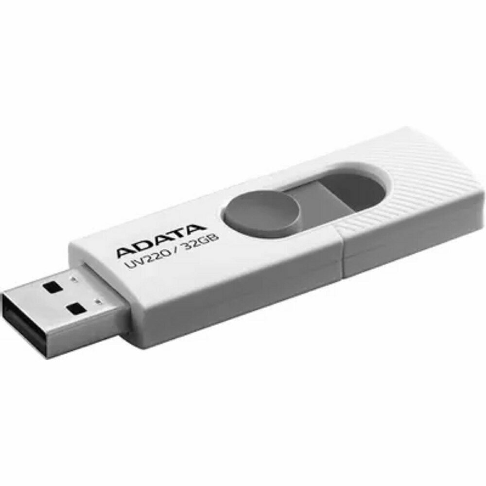 Флешка USB Flash A-Data AUV220-32G-RWHGY, Белый 32 ГБ