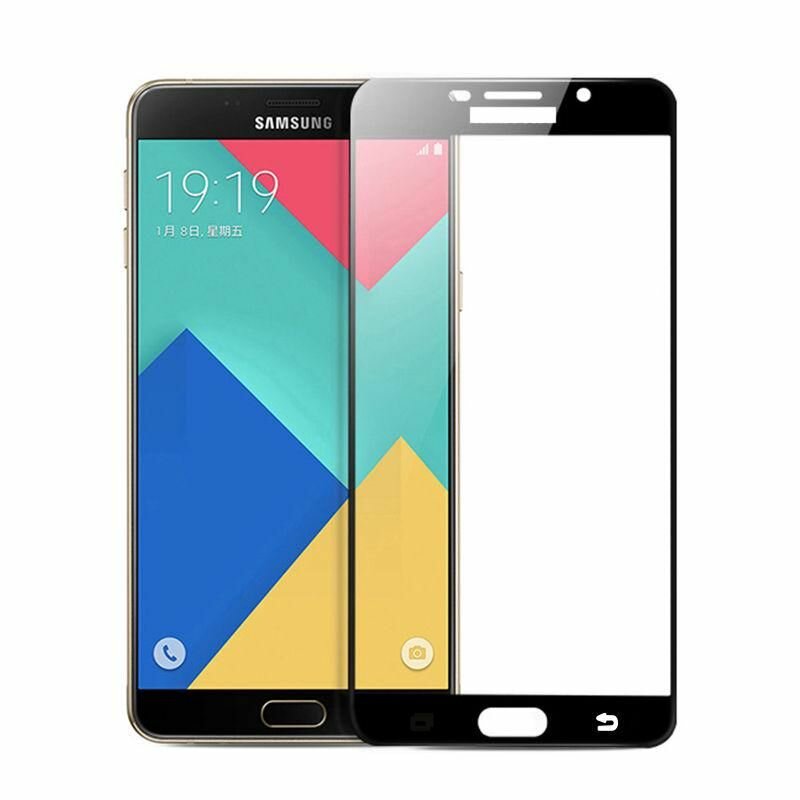 Защитное стекло на Samsung Galaxy A9 PRO Прозрачное с черной Рамкой
