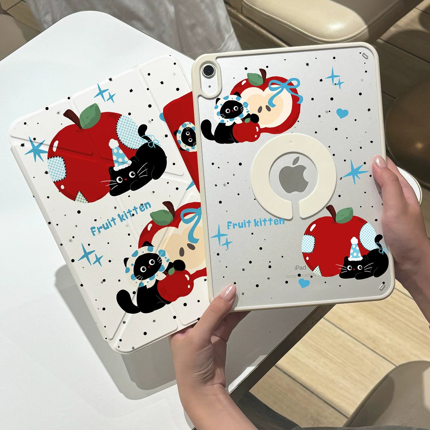Zoyu чехол для iPad Air4/Air5 10.9" с магнитной поворотной подставкой, 3-секционная крышка, защита от изгиба,