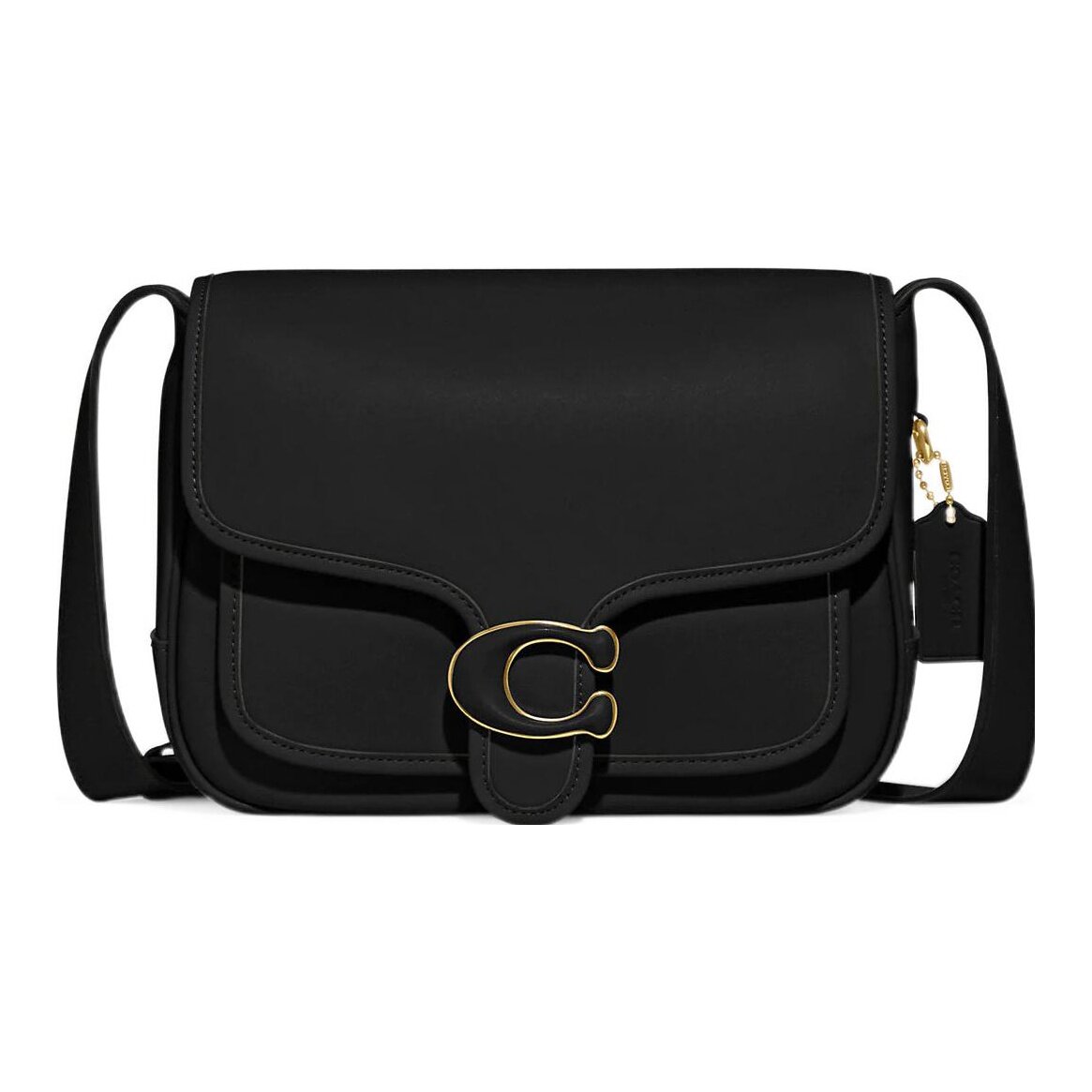 Сумка Coach, фактура матовая, черный — фото 1
