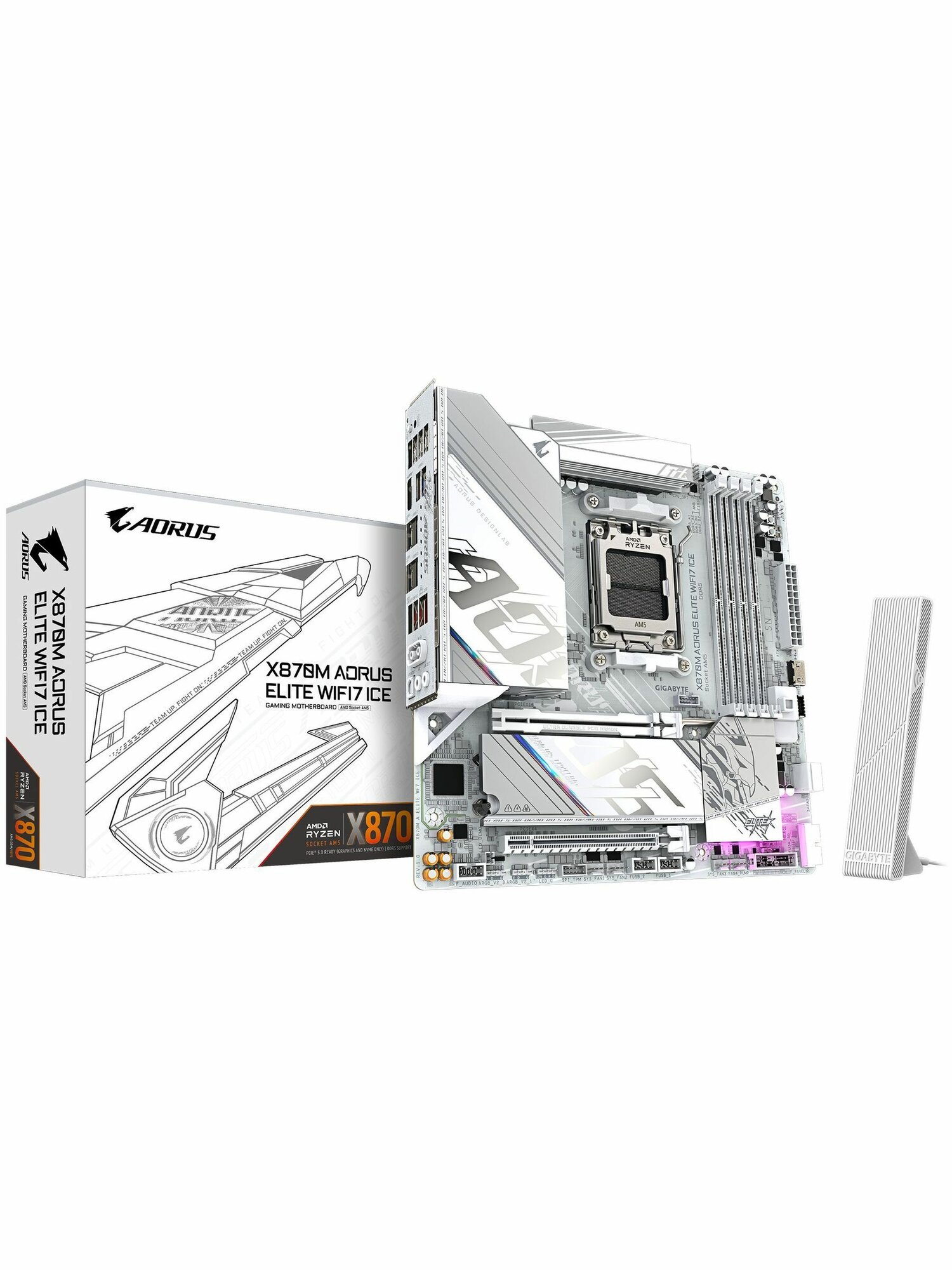 Материнская плата GIGABYTE X870M A ELITE WF7 ICE