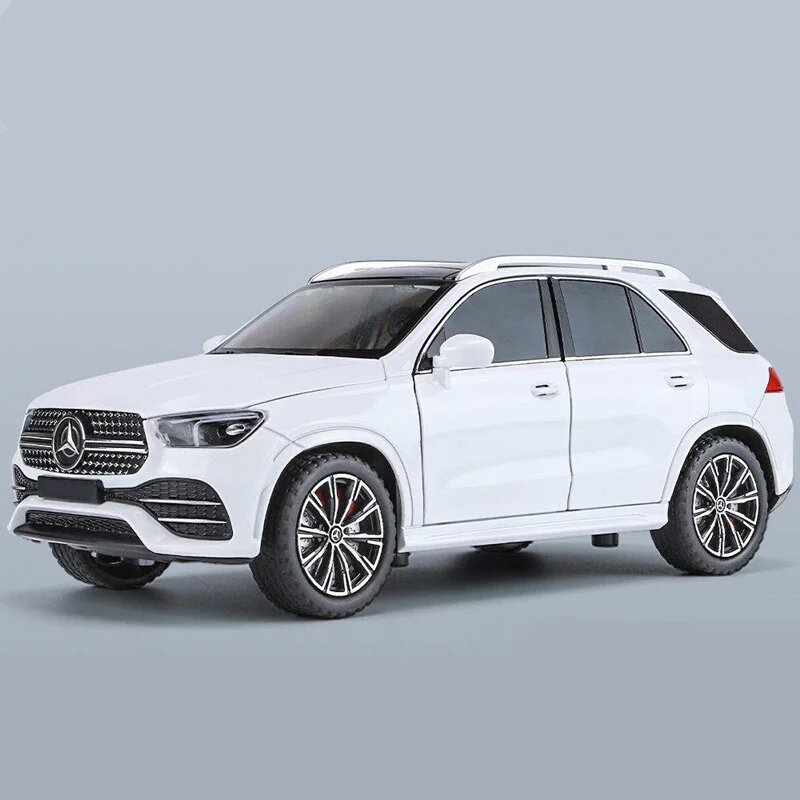 Игрушечный автомобиль Mercedes-Benz GLE, белый, 1:24