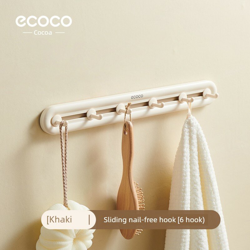 Крючок Ecoco, без сверления, с сильным клеем, для ванной, настенный, для подвешивания полотенец, за дверью, крючок для