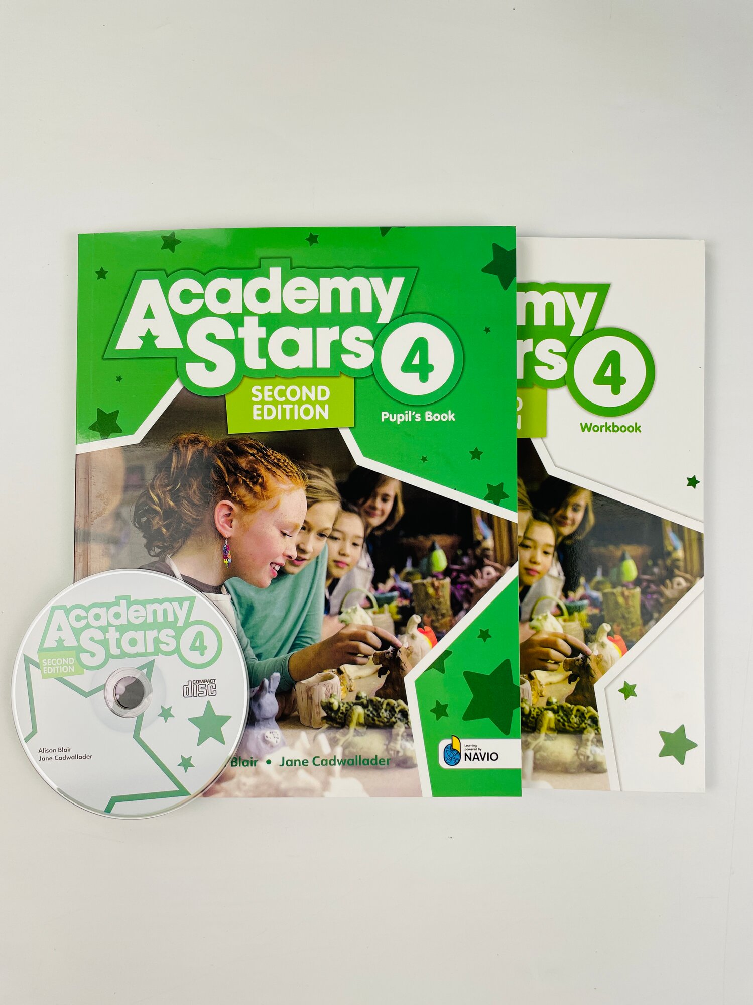 Комплект Academy Stars SECOND Edition 4 Students Book + Workbook+CD Второе издание