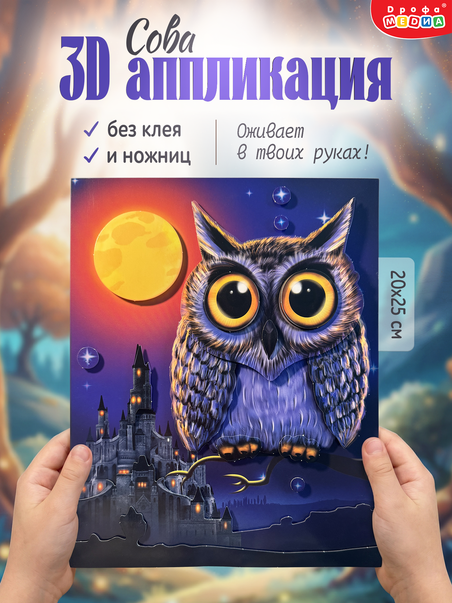 Набор для творчества "Аппликация 3D", Дрофа-медиа, самоклеящаяся, от 5 лет