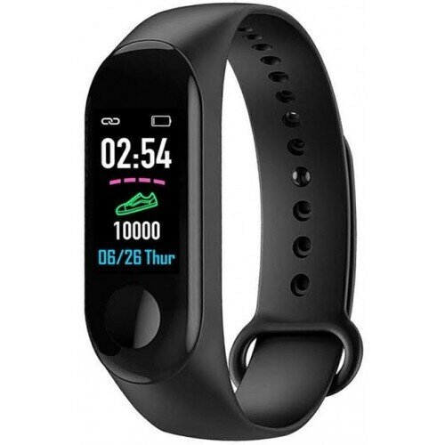Фитнес браслет BandRate Smart BRSM333PLBB с измерением уровня кислорода в крови, артериального давления