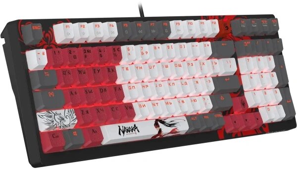 Клавиатура/ Клавиатура A4Tech S98 Naraka механическая черный/красный USB for gamer LED (S98 NARAKA B