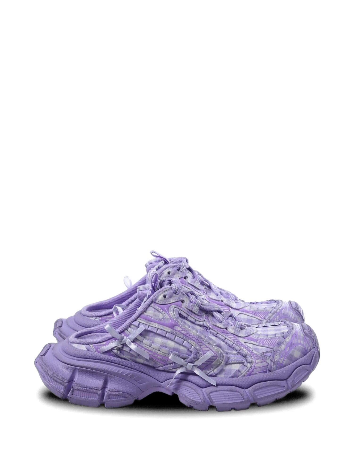 Мюли 3XL Check lace-up mules