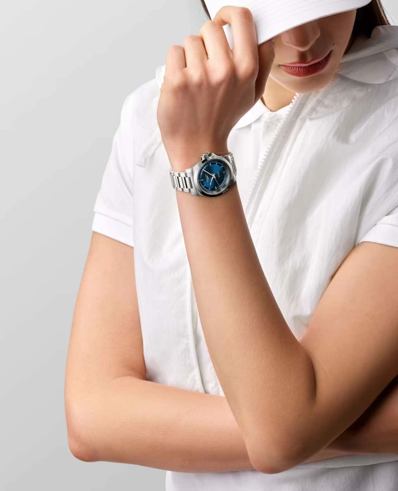 Наручные часы LONGINES, синий/серебристый — фото 1