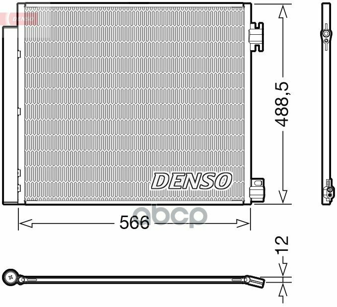 Конденсор NISSAN Qashqai II 13-> / X-Trail (T32) 13-> / RENAULT Espace V 15-> / Kadjar 15-> / Koleos II 16-> Denso арт. DCN46026