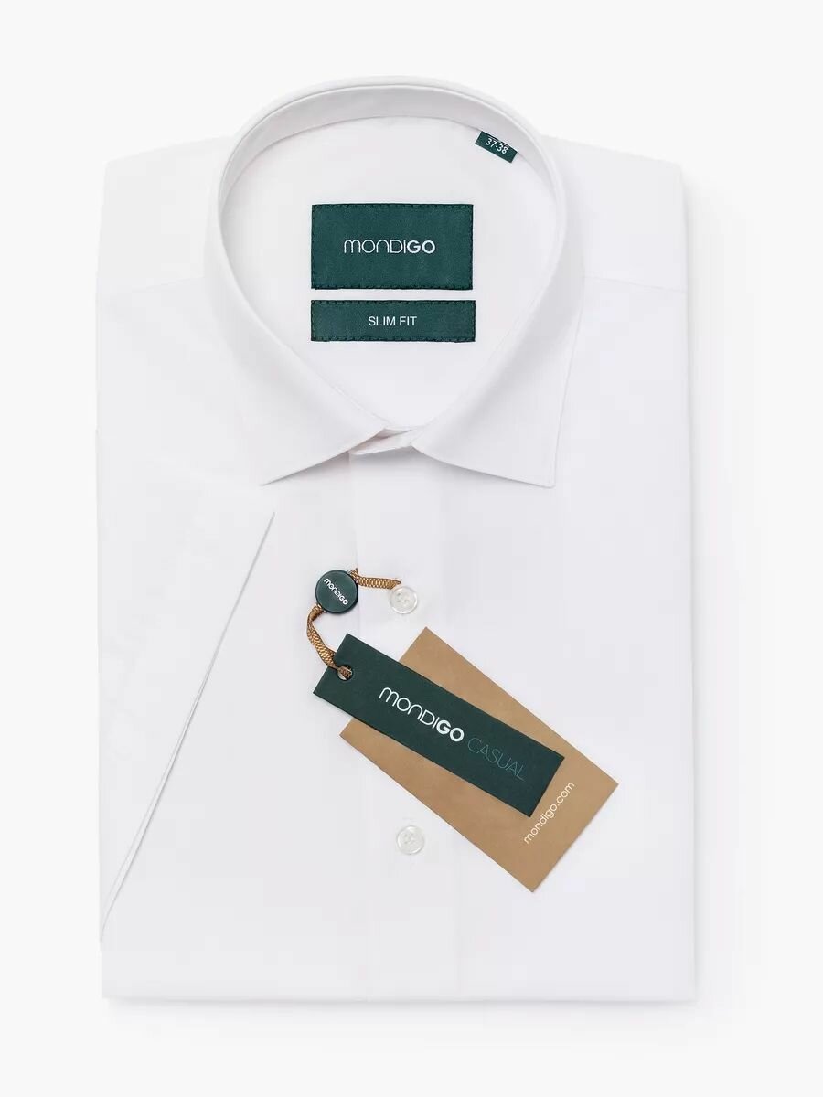 Рубашка приталенная SLIM FIT с коротким рукавом