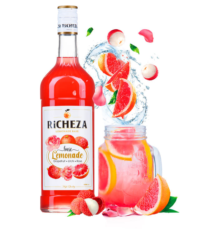 Основа для напитка RICHEZA Грейпфрут-Личи-Роза 1л