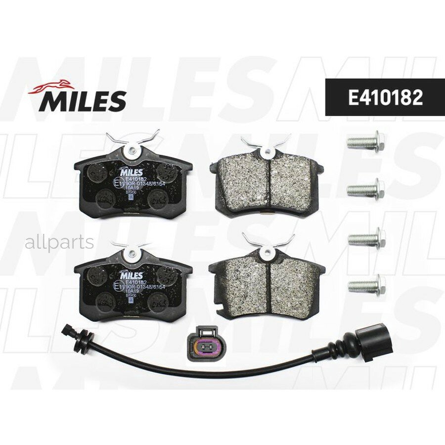 MILES E410182 Колодки тормозные с датчиком износа SEAT IBIZA 02-/SKODA FABIA 99-08/VW POLO 01- .