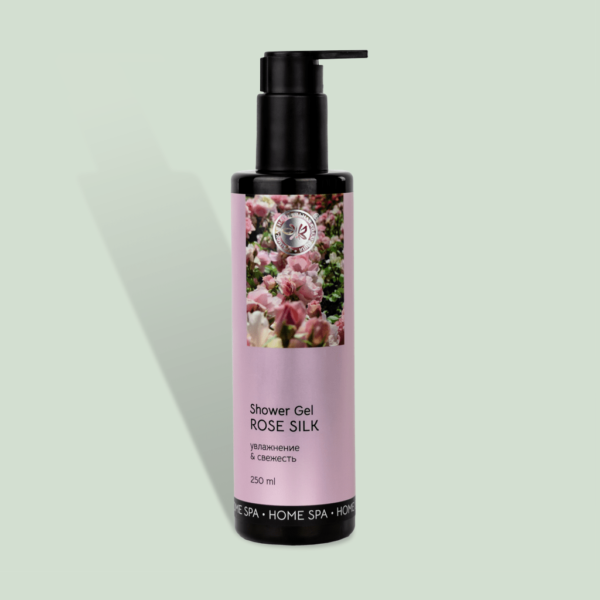 Гель для душа Розовый шелк HOME SPA, 250 мл ( с ароматом чайной розы )