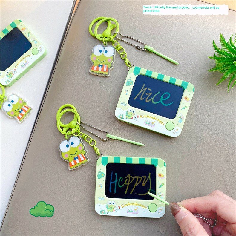 Фигурка-брелок Keroppi Sanrio: большеглазая лягушка, плюшевая игрушка, подвеска, игрушка-сюрприз в закрытой коробке,