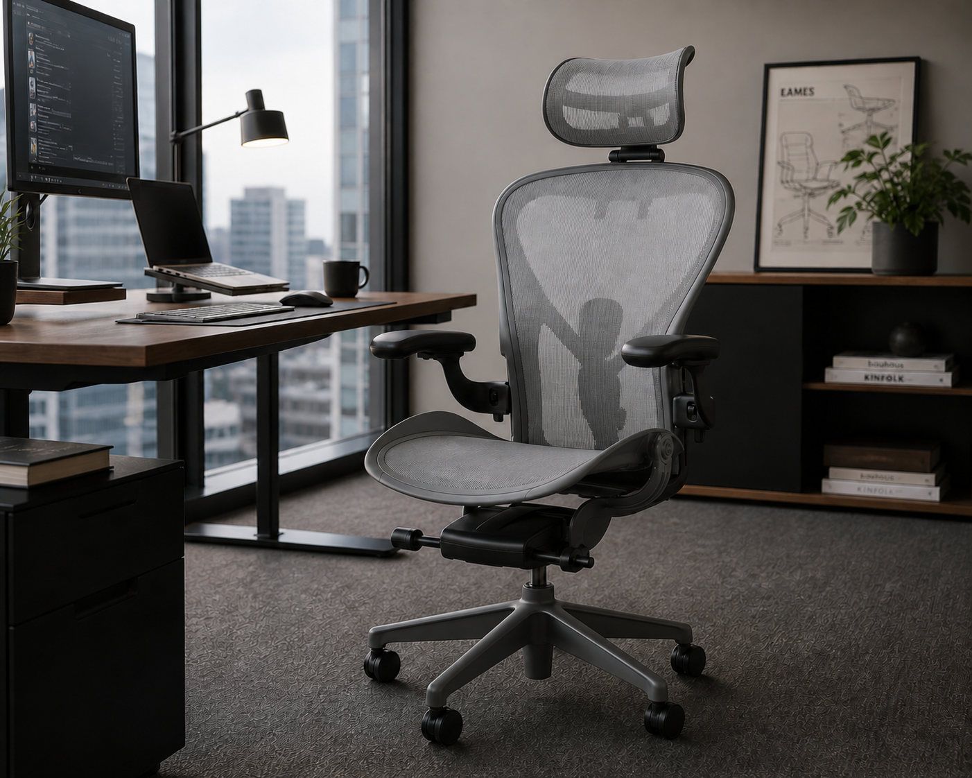 Кресло Herman Miller Aeron Carbon / Matte, размер B