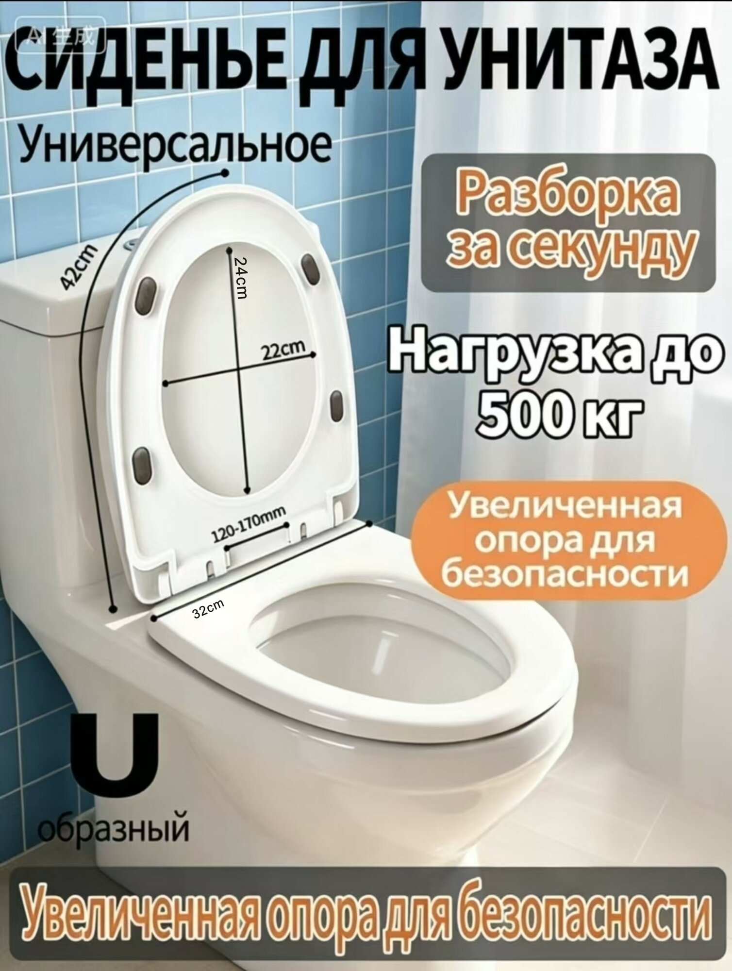 Сиденье для унитаза с микролифтом быстросъемное крышка для унитаза универсальная