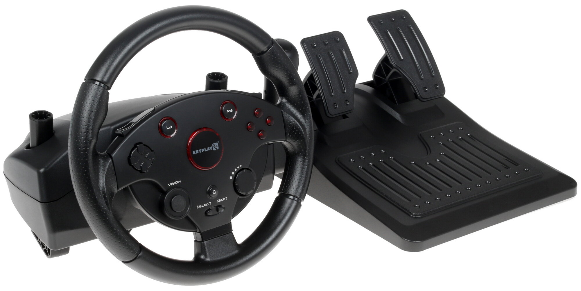 Руль игровой с педалями Artplays Street Racing Wheel Turbo C900 (PS3, PS4, X360, XBOX, NS, ПК)