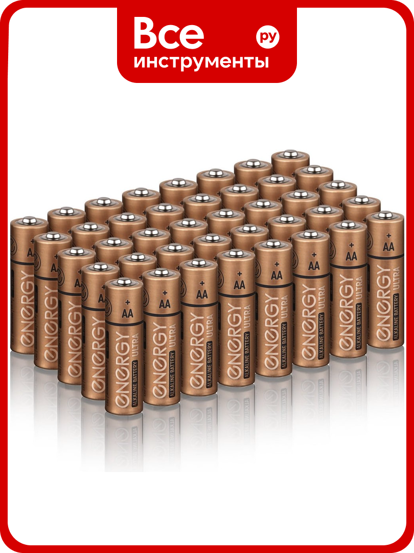 Батарейка алкалиновая ENERGY Ultra LR6 (AA) – щелочной тип, пальчиковый размер, работает в температурном диапазоне