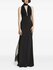 Платье  Halterneck draped-panel maxi dress, размер 44, black/black