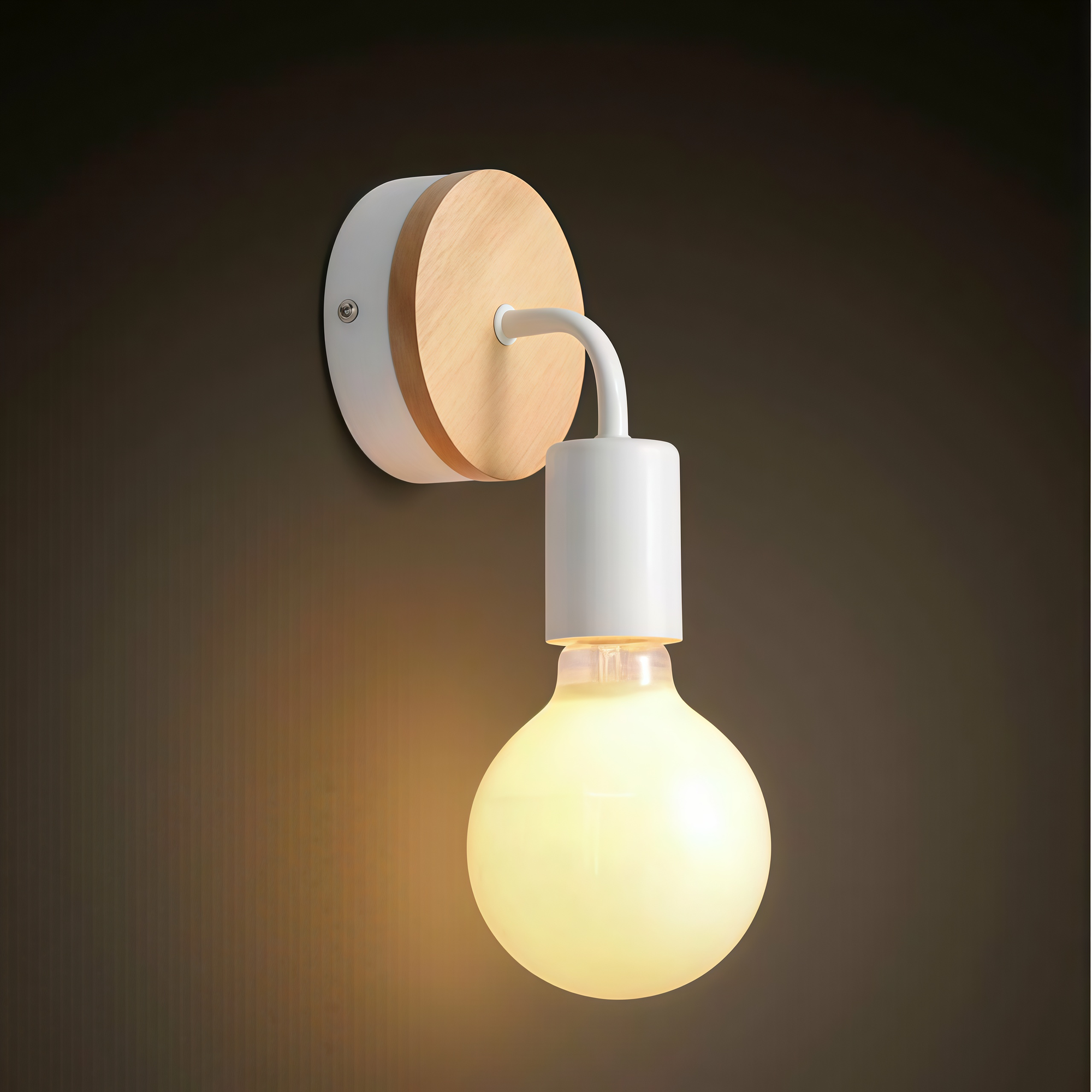 Бра, LED, органическое стекло, E27, IP20, для спальни, балкона, гаража