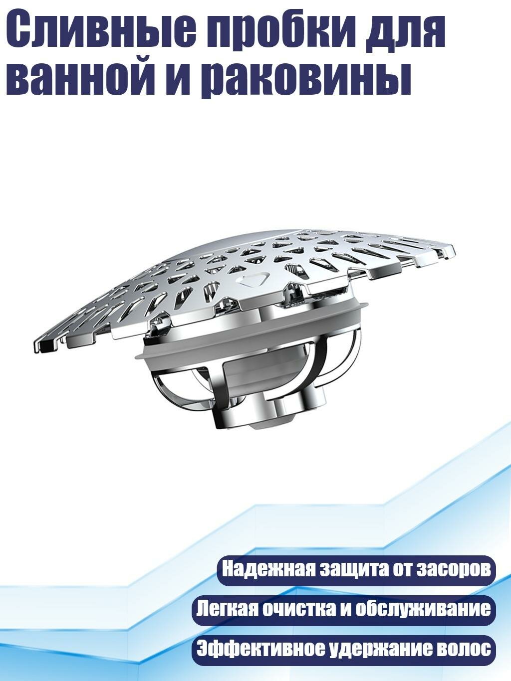 Сливные пробки для ванной и раковины