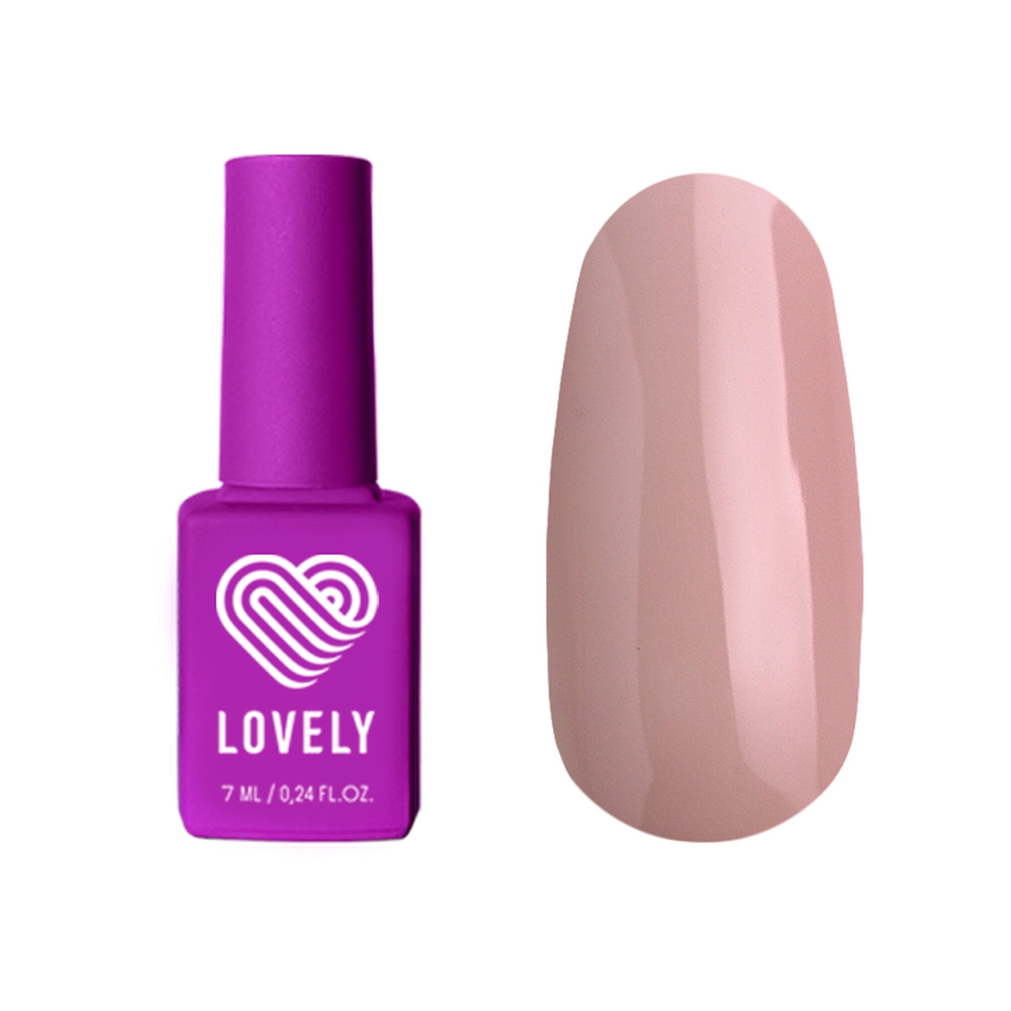 Гель-лак Lovely "Milk Shake" M05, полупрозрачный, эффект вуали