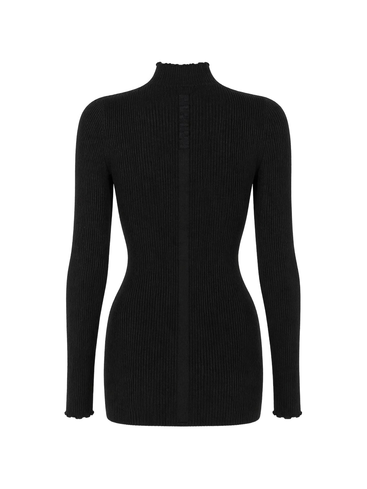 Свитер Rick Owens Ribbed-knit high-neck sweater, размер S, , черный — фото 1