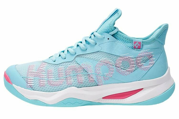 Бадминтонные кроссовки унисекс KUMPOO Mid Top White Lake Blue 40 EU