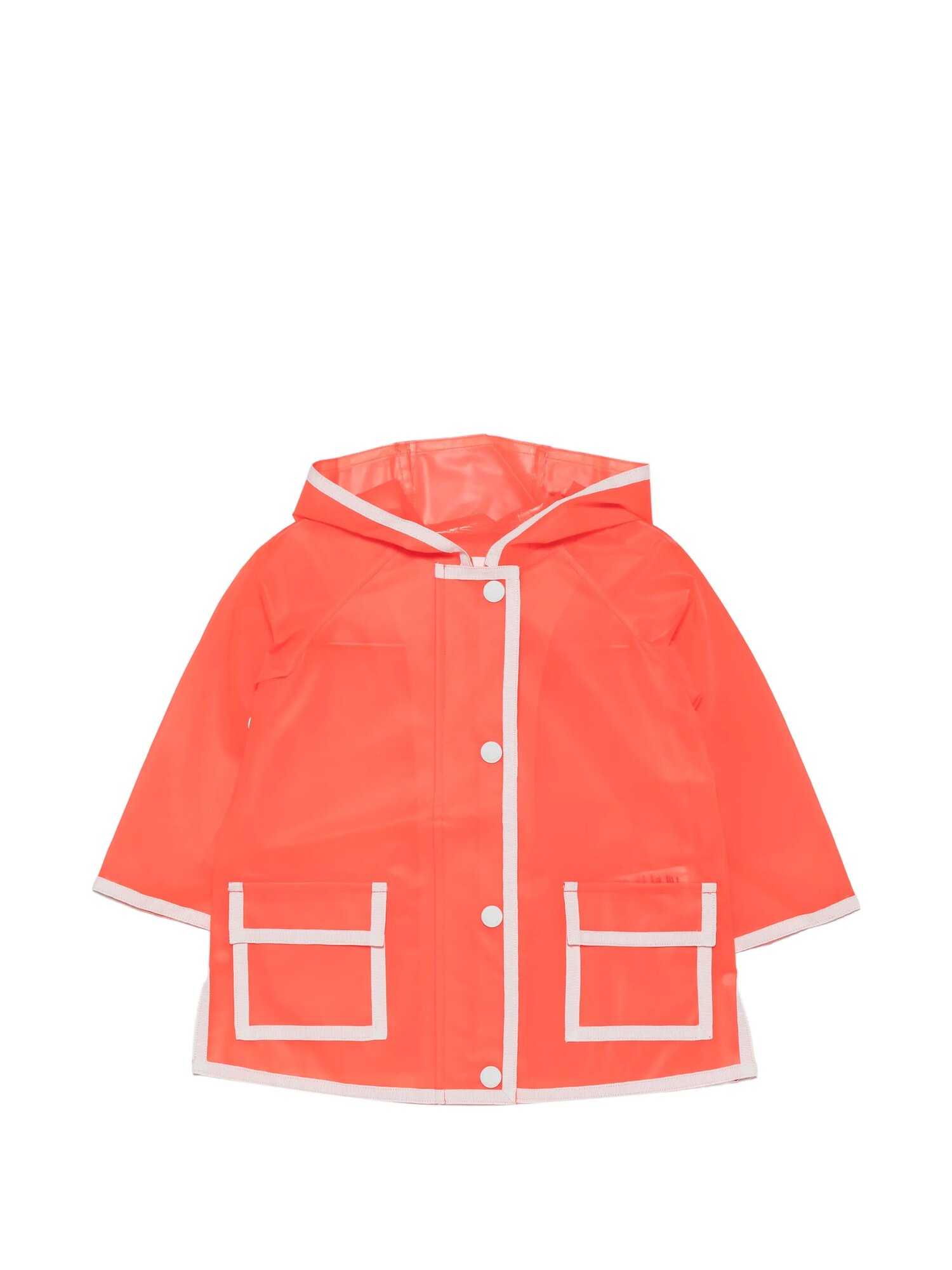 Пальто Hooded contrast-trim rain coat