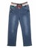 Джинсы Yuke jeans Базовая коллекция, размер 14/92, синий