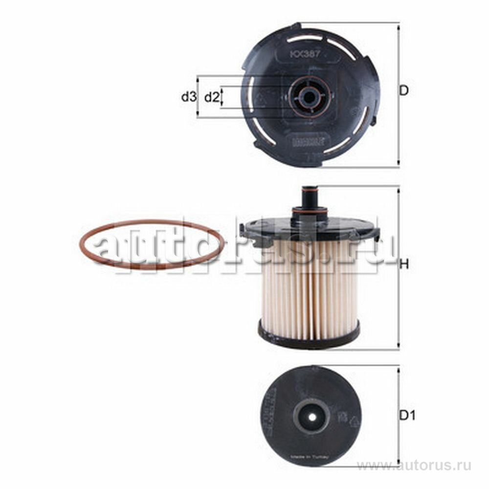 Фильтр топливный KNECHT/MAHLE KX387D