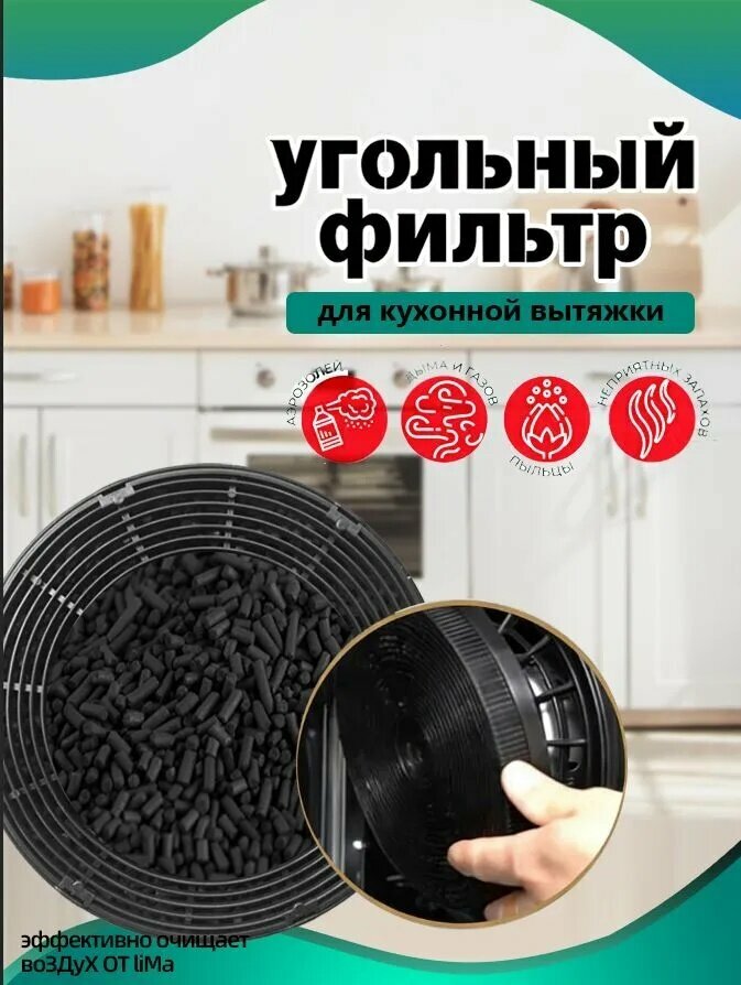 Совместимость с HVX-W672GBX Фильтр с активированным углем для вытяжки 1шт