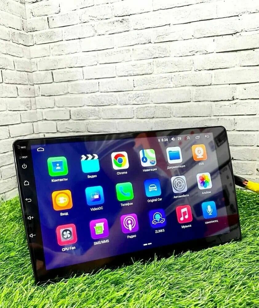 Автомобильная магнитола 2din Android BOS-MINI T8 (9" дюймов QLED), 8 ядер, 4/64 Гб, поддержка SIM, GPS, Bluetooth, Wi-Fi, кулер