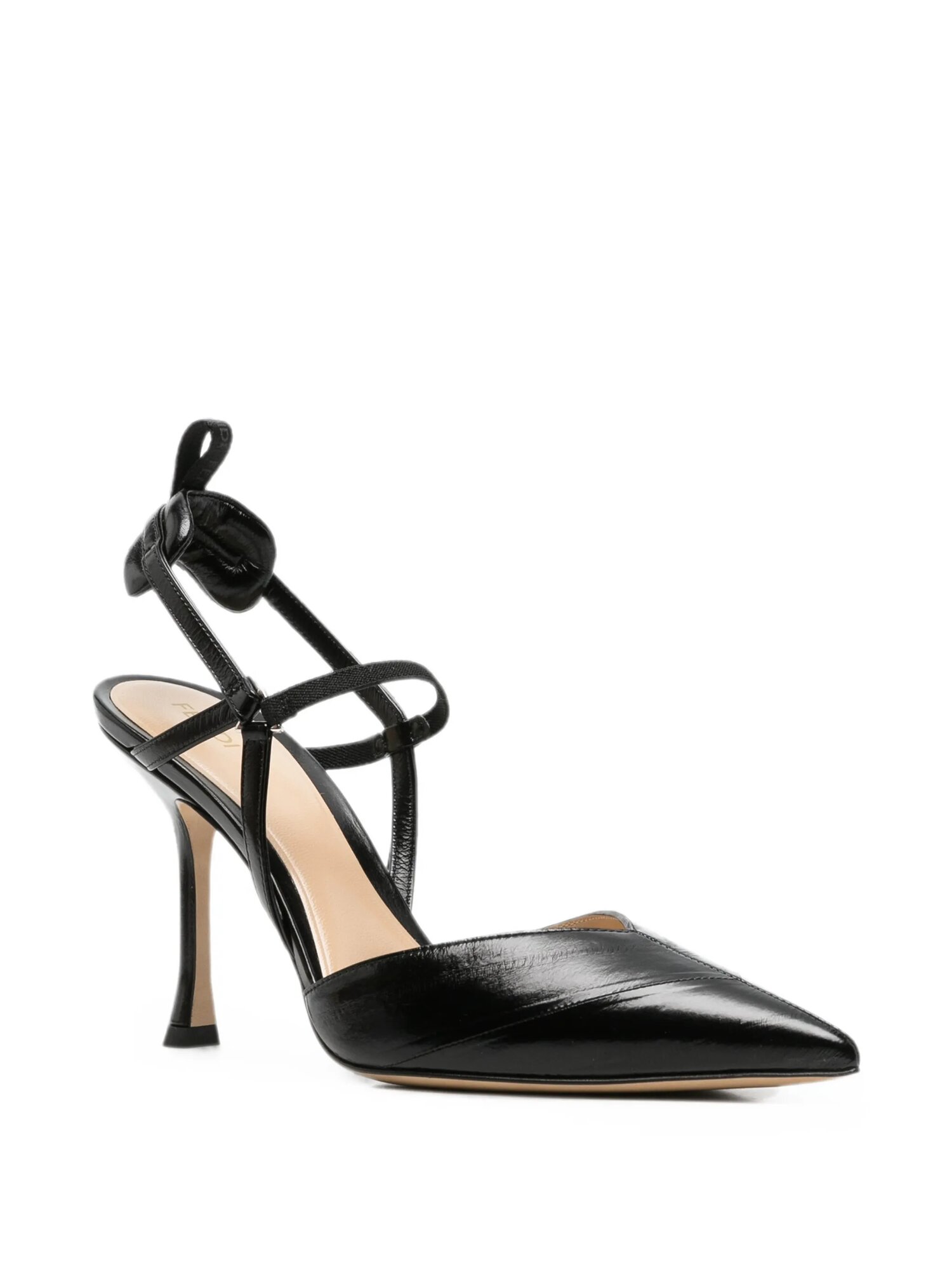Туфли FENDI Pointed-toe slingback pumps, размер 38,5 — фото 1